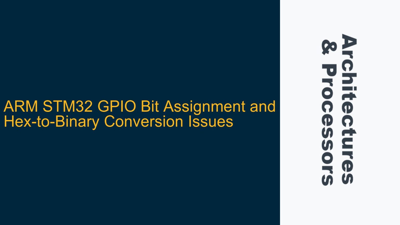 Arm Stm32 Gpio Bit Assignment And Hex To Binary Conversion Issues