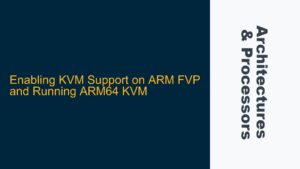 Enabling KVM Support on ARM FVP and Running ARM64 KVM - System on Chips
