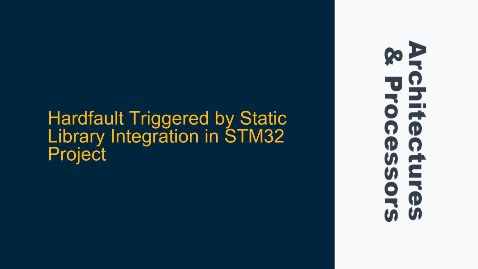 Hardfault Triggered By Static Library Integration In Stm32 Project
