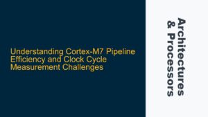 Cortex-M7 Pipeline Efficiency and Clock Cycle Measurement Challenges - System on Chips