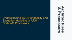 SVC Pendability and Exception Handling in ARM Cortex-M Processors ...