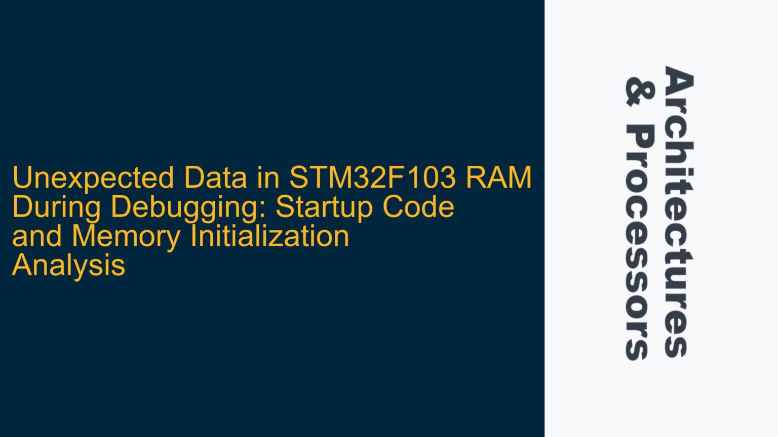 Unexpected Data In Stm32f103 Ram During Debugging Startup Code And Memory Initialization